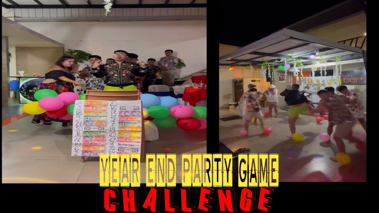 Year End Party Games Challenge - YouTube