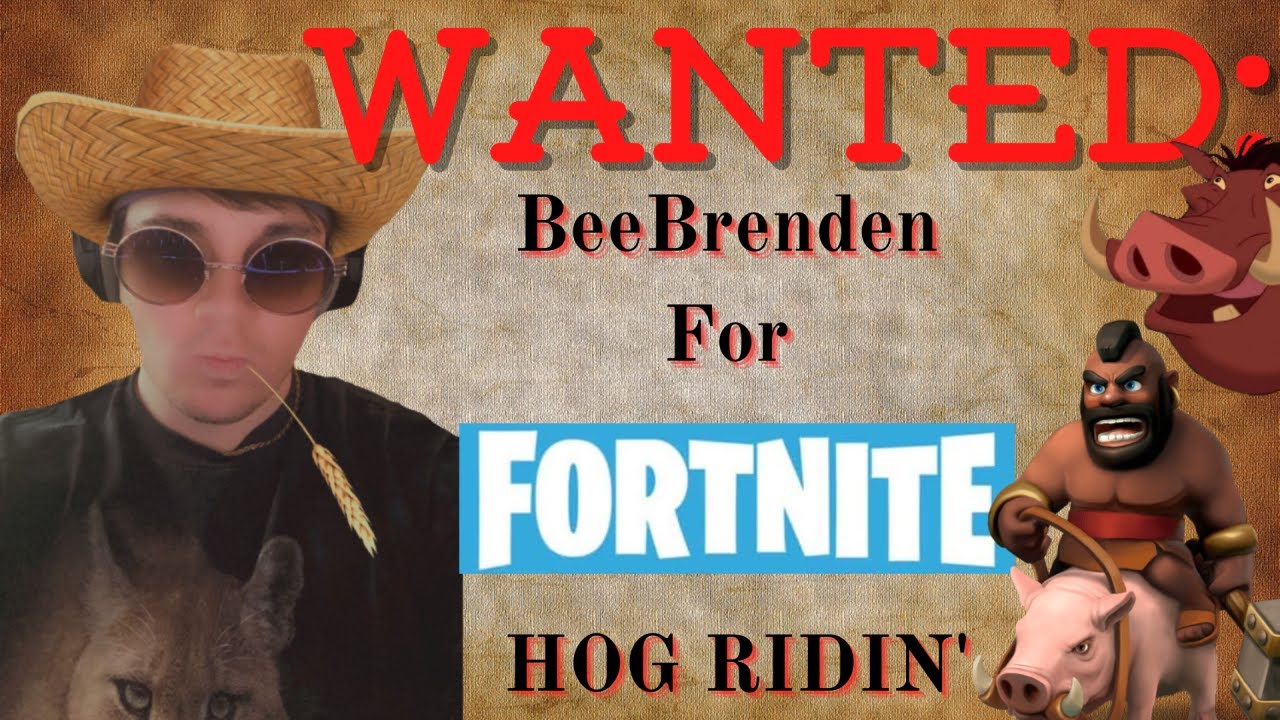 WANTED FOR HOG RIDIN' IN FORTNITE - YouTube
