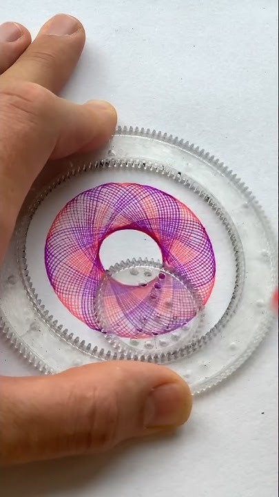 Geometric shapes in a basic Spirograph design #65 #shorts #ytshorts # ...