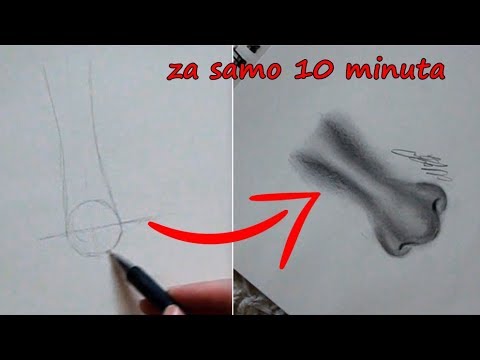 Kako najlakše nacrtati nos | tutorial - YouTube