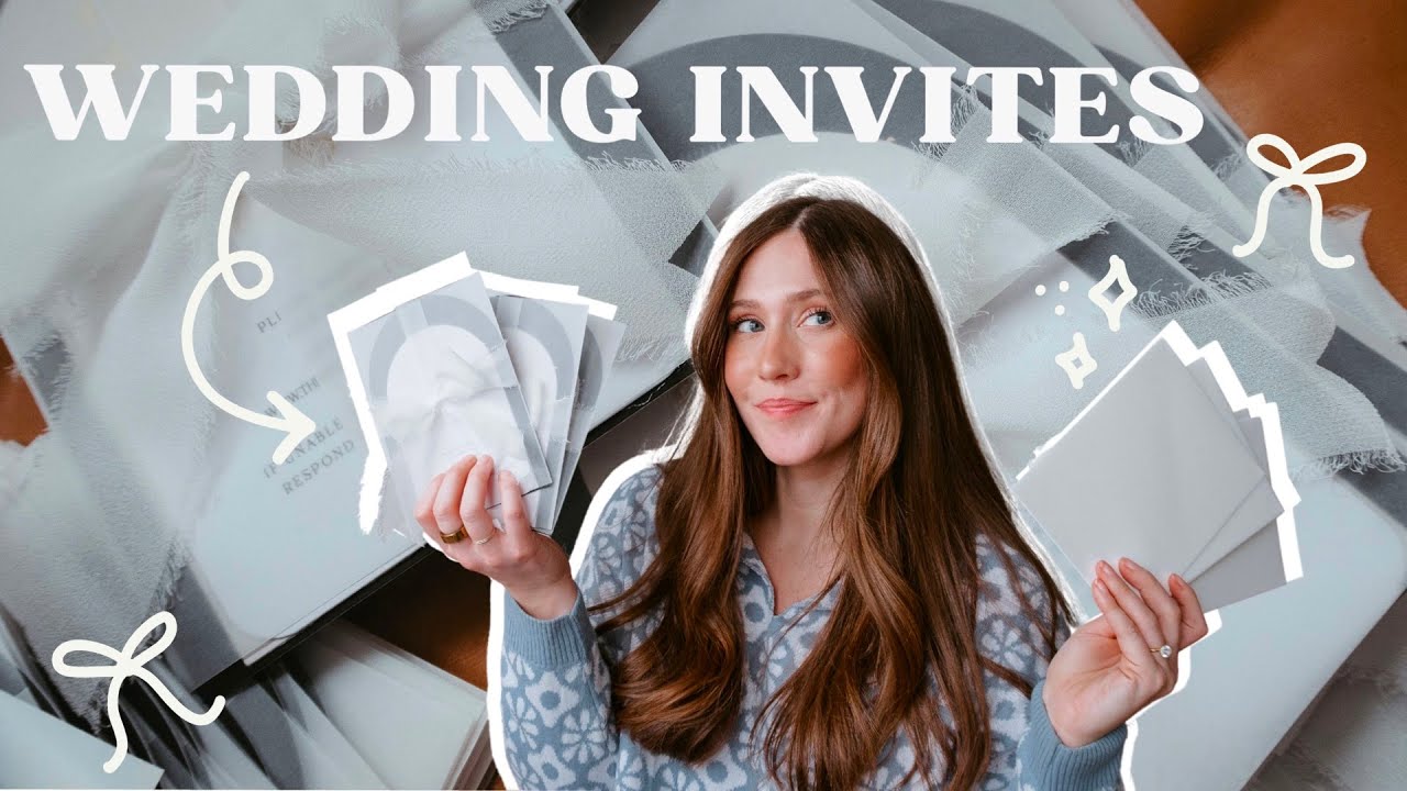 Making our Wedding Invitations | Truly Engaging - YouTube