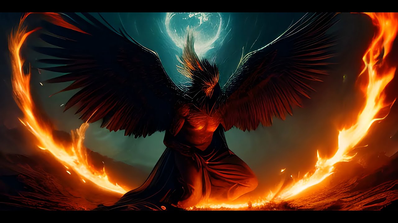 The surreal dance of the ancient fire demon. AI 4K UHD. - YouTube