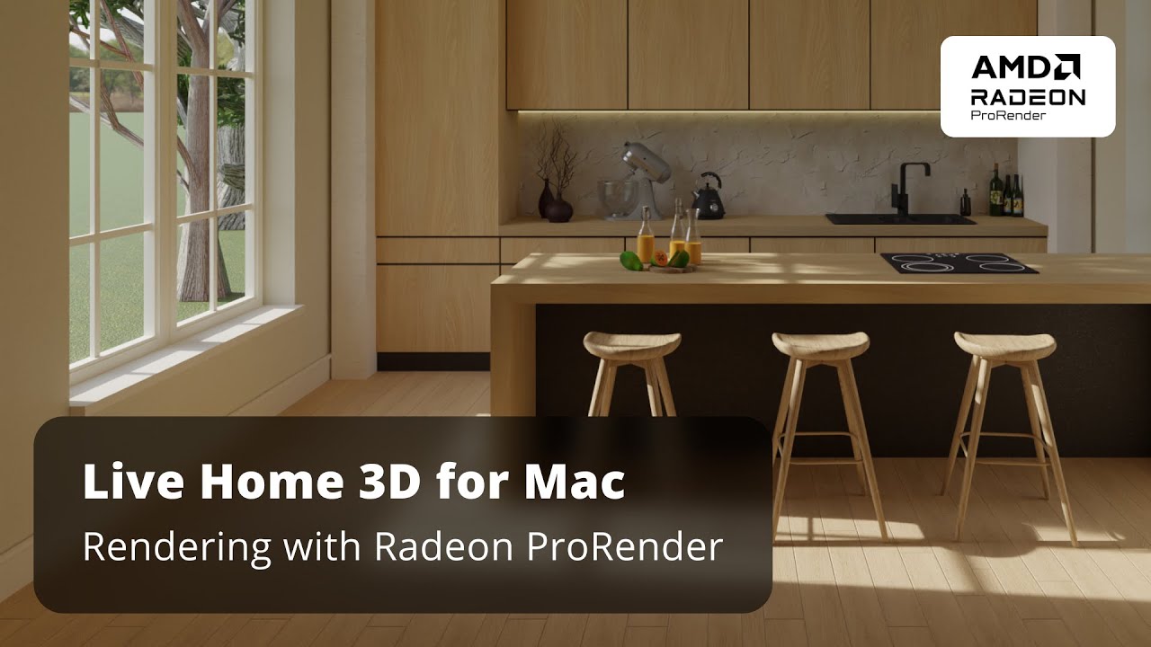 Rendering with Radeon ProRender - Live Home 3D for Mac Tutorials - YouTube