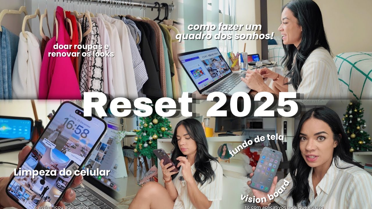 RESET 2025 criando um quadro dos sonhos + metas pro ano novo - YouTube