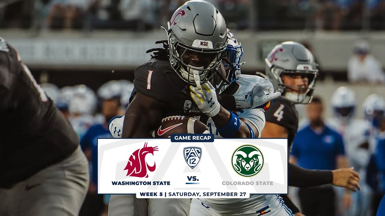 Washington State vs. Colorado State | Game Highlights | 2025 Pac-12 ...