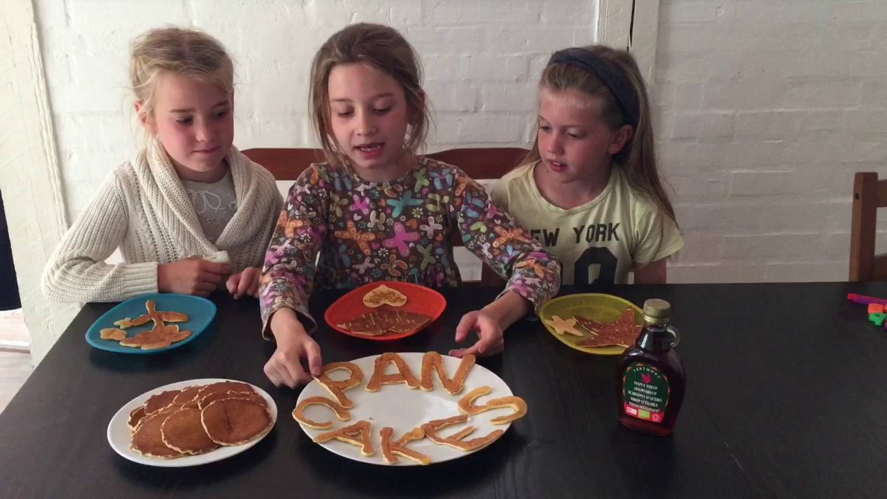 Alphabet Pancakes - Kids Cooking - YouTube