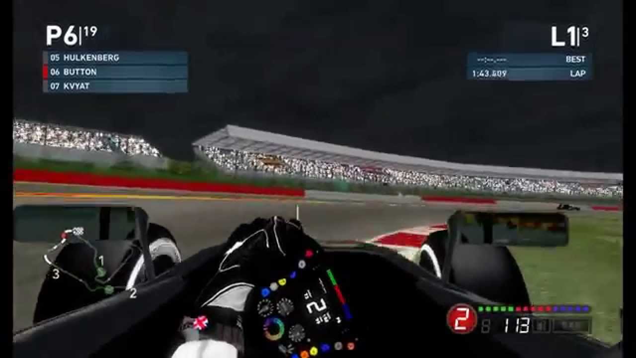 F1 2014 TRACK MOD. SILVERSTONE NIGHT RACE, 1ST GEN-OF 5TH - YouTube