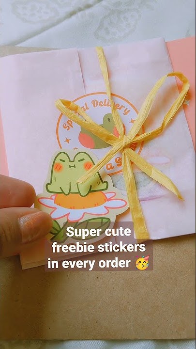 Cute Sticker Shop Packaging! FroginaSweater - YouTube