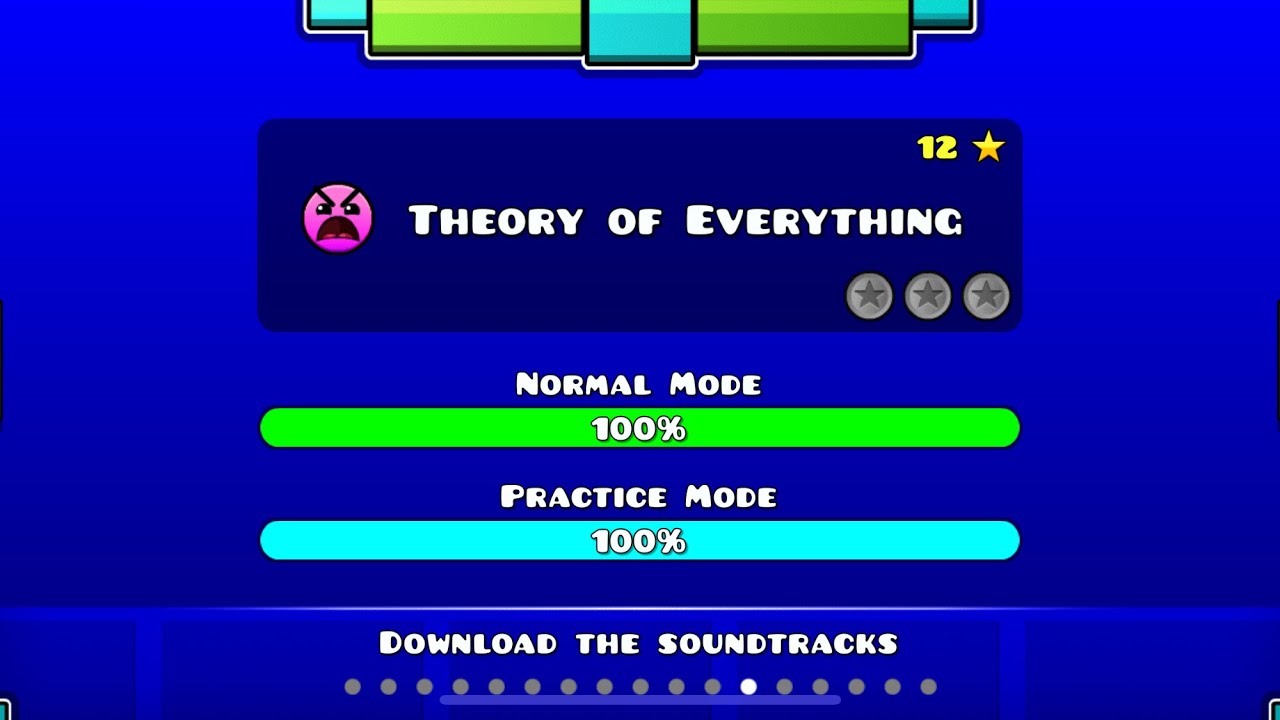Geometry dash lvl 12: Theory of everything 100% | I’m scared for ...