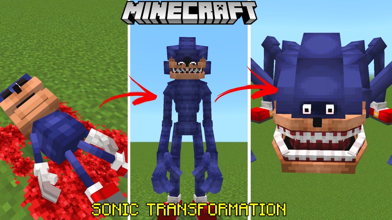 Shin Sonic Tapes Transformation in MINECRAFT - YouTube