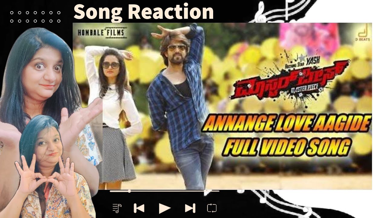 Masterpiece | Annange Love Aagidhe Song-Reaction | Yash | Shanvi | V ...