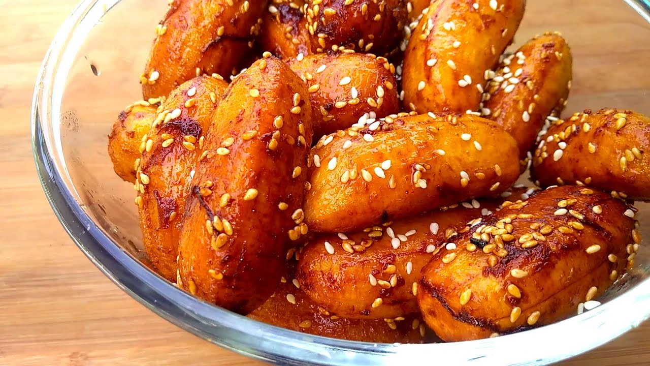 Fried Bananas with Sesame Seeds | So Delicious - YouTube