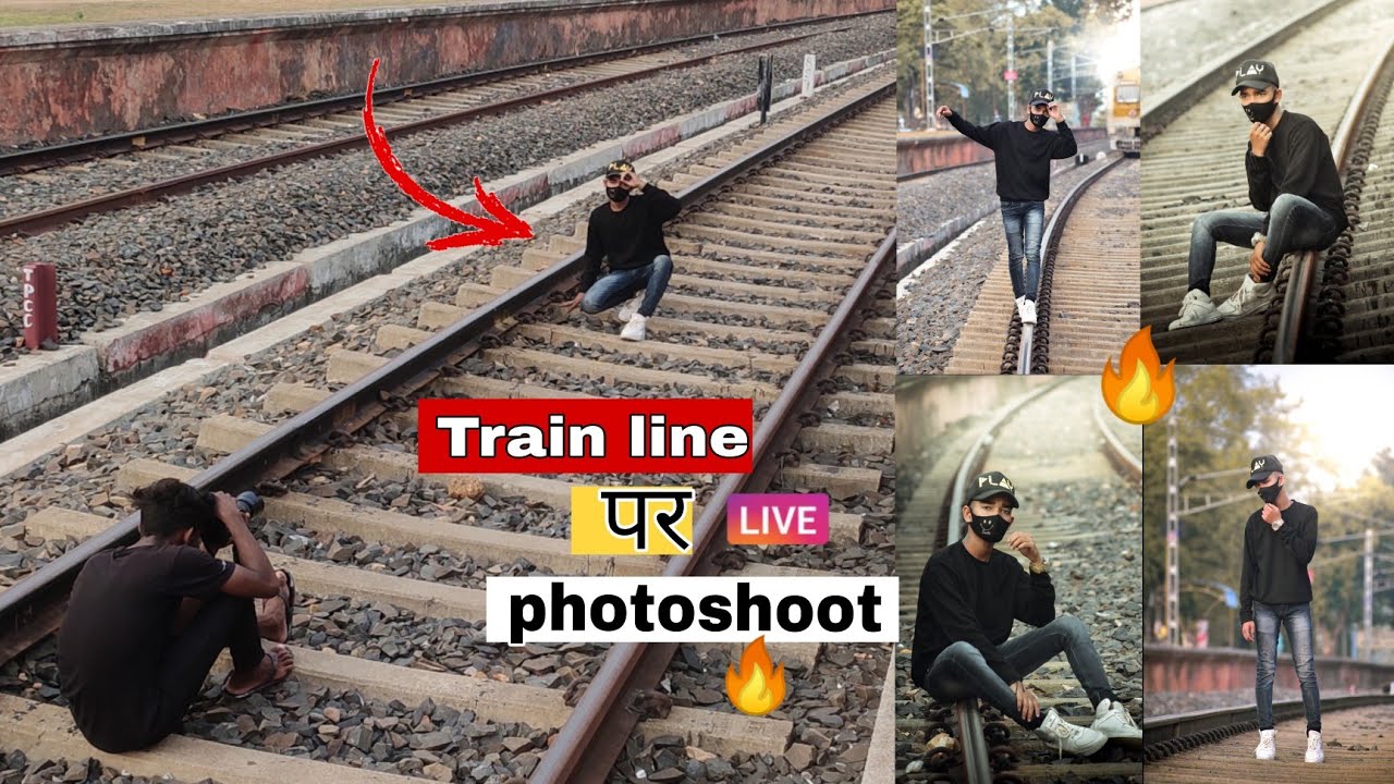 Railway track photo pose |Train track photoshoot | How to pose on ...