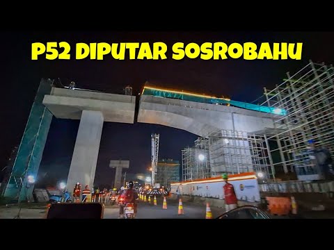 Kepala Pilar P52 Diputar Dengan Metode Sosrobahu ... Sudah Pilar Ke ...