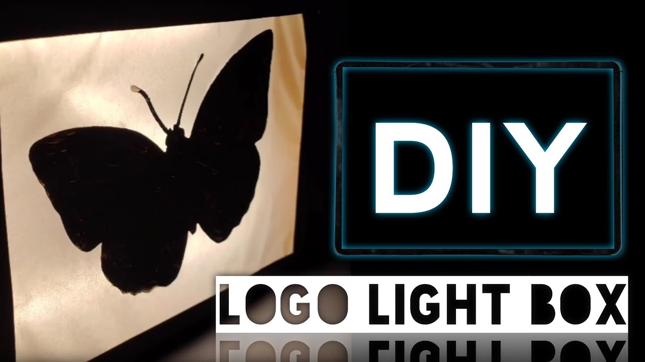 How to make Logo light box ||DIY LED light box|| DIY logo light box ...