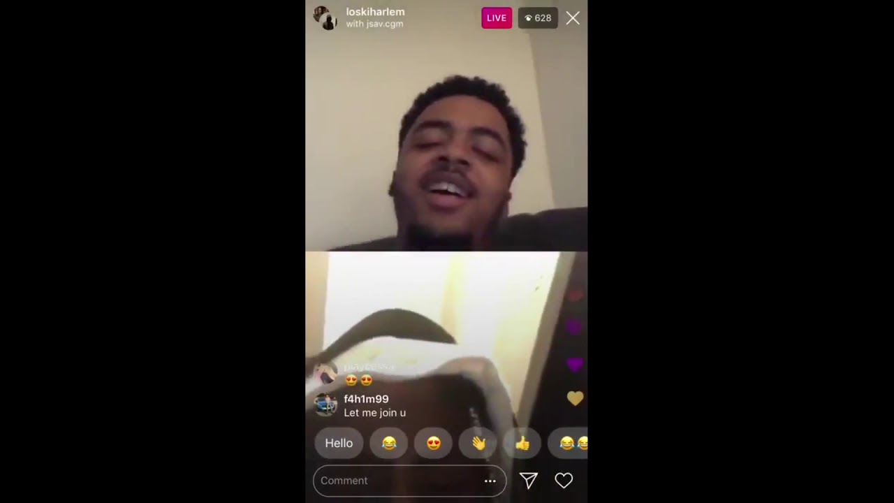 Loski (Harlem Spartans) & JSav (1011) chilling on insta live together ...