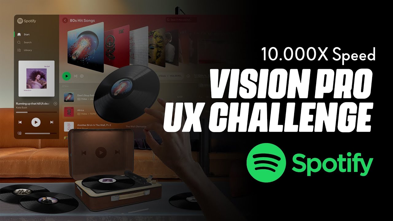 30 Days Vision Pro UI/UX Challenge - Day 14 "Spotify for Vision Pro ...