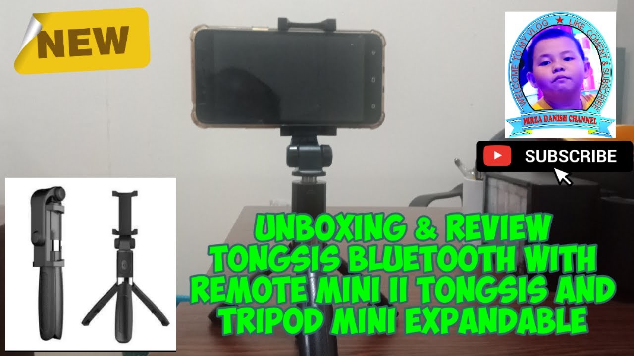 Unboxing & Review Tongsis Bluetooth With Remote Mini II Tongsis &Tripod ...