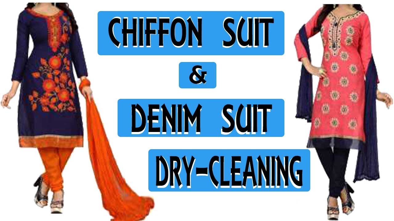 Dry cleaning at home | Dry cleaning process | Chiffon suit | Denim suit ...