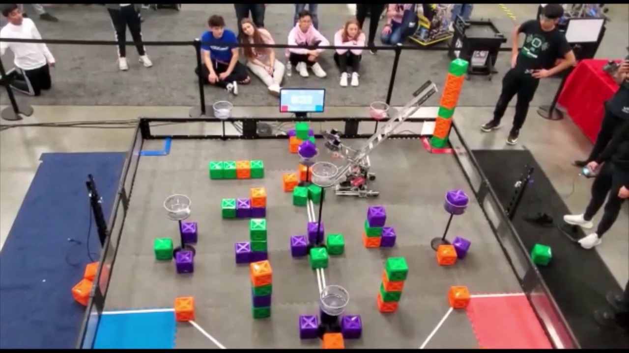 Virginia Vex Tower Takeover States20 32pt Programming Skills Run - YouTube