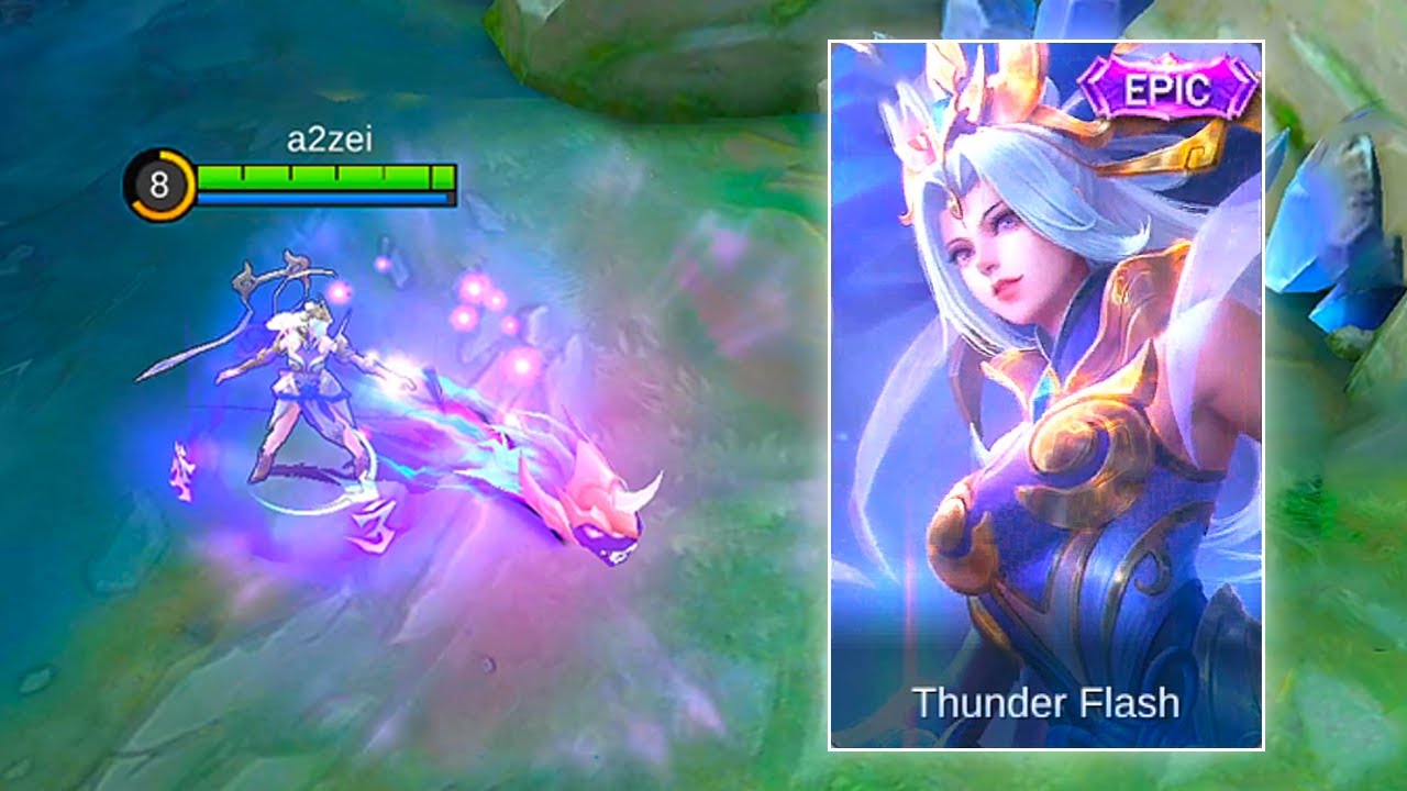 Selena Thunder Flash Epic Skin Skill/Effects Animation Spotlight - YouTube