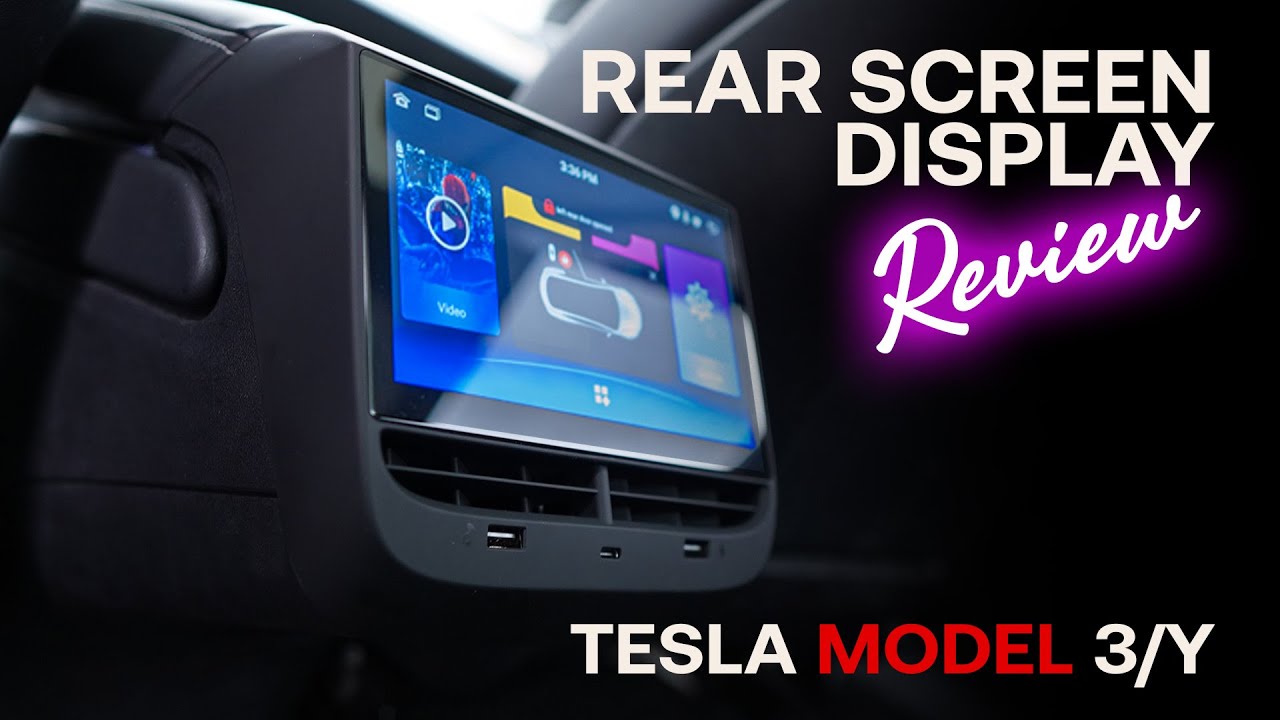 Rear Screen For Your Tesla Model 3 / Y With Climate Control Review ...