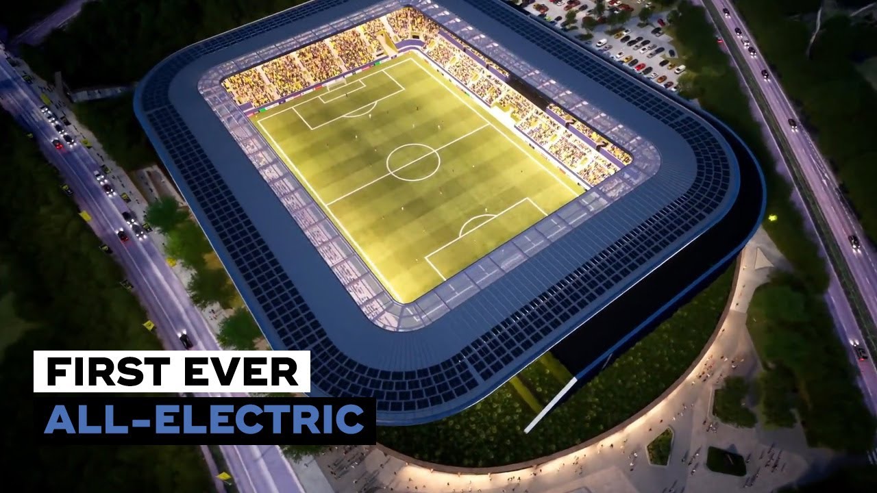 First Ever All Electric Stadium That’s Changing Football - YouTube