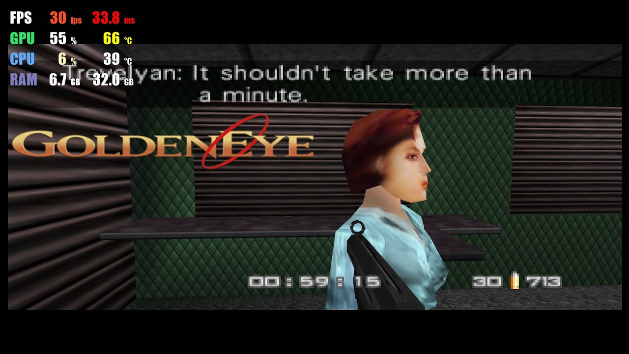 Parallel N64 | 007 GoldenEye 4K UHD | N64 Emulator Gameplay - YouTube