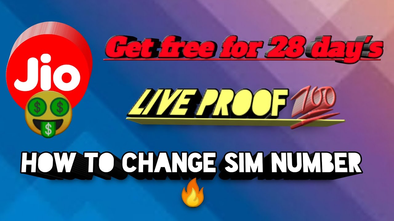 How to change sim without changing number 🔥🔥🔥|| Get free for 28 day's ...