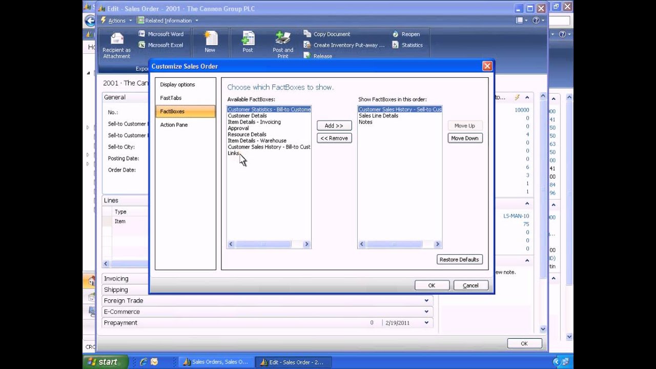 Microsoft Dynamics NAV: Introduction (Part 3 of 3) - YouTube