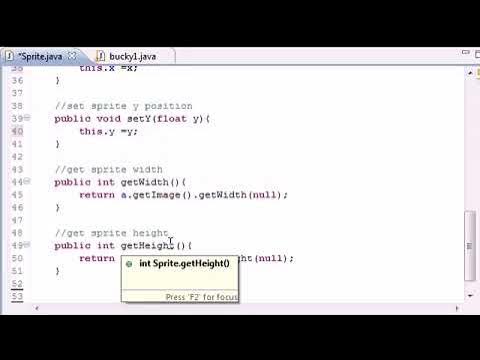 Java Game Development 24 Finishing the Sprite Class - YouTube