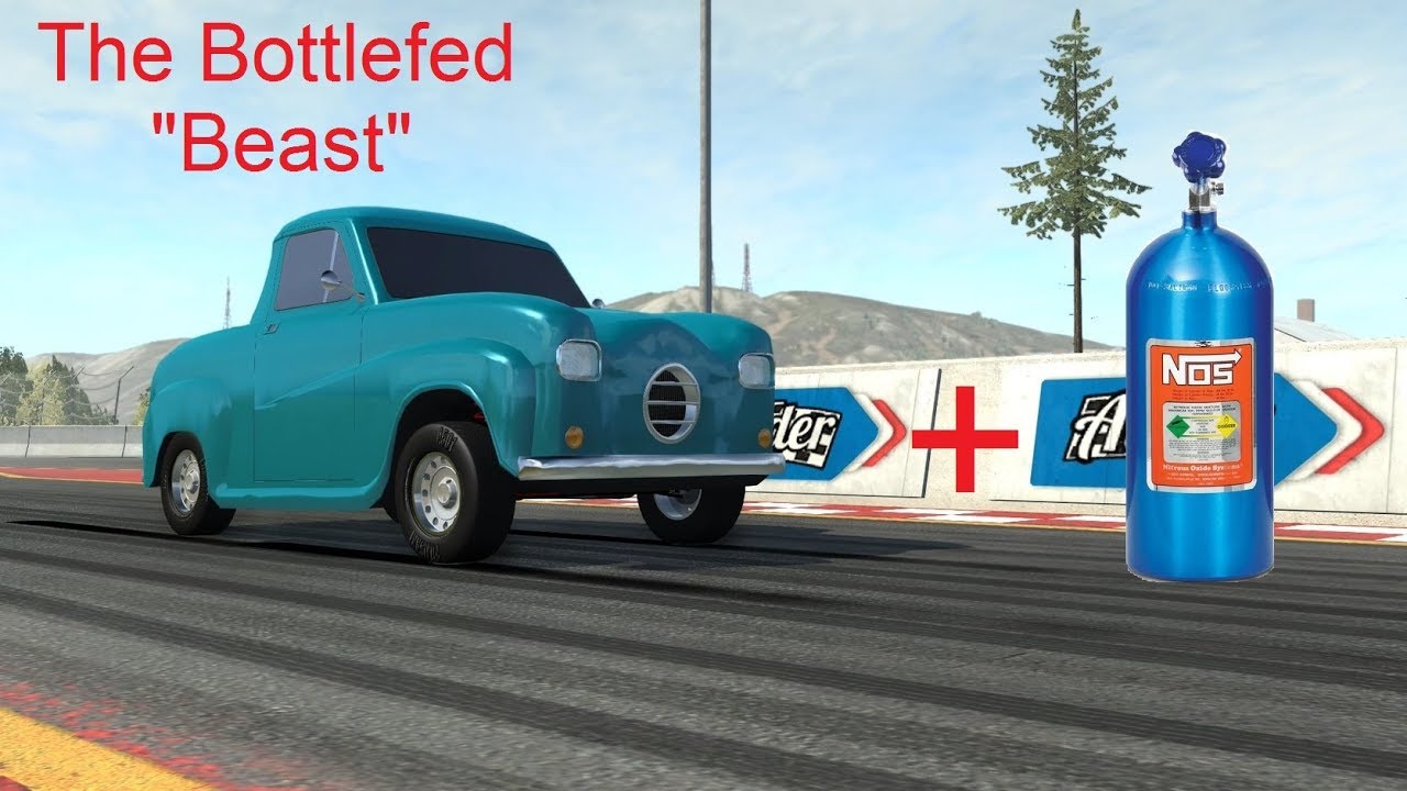 The 1 Horsepower Car vs Nitrous! Automation/BeamNG - YouTube