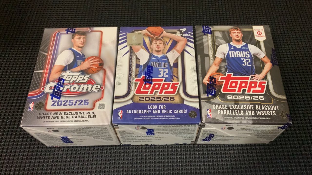 2025/26 Topps NBA Basketball Value Boxes, Chrome Vs Fanatics Vs Target ...