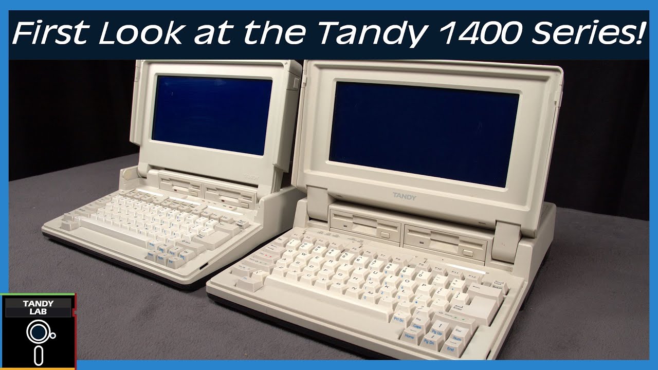 Tandy 1400 Laptop Series, Are They Good? - Tandy Lab - YouTube