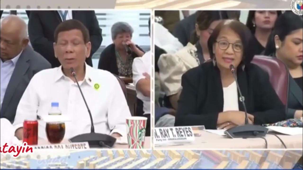 Ganun ba ako kagago? Duterte vs Rep. Castro, Quadcom Hearing - YouTube