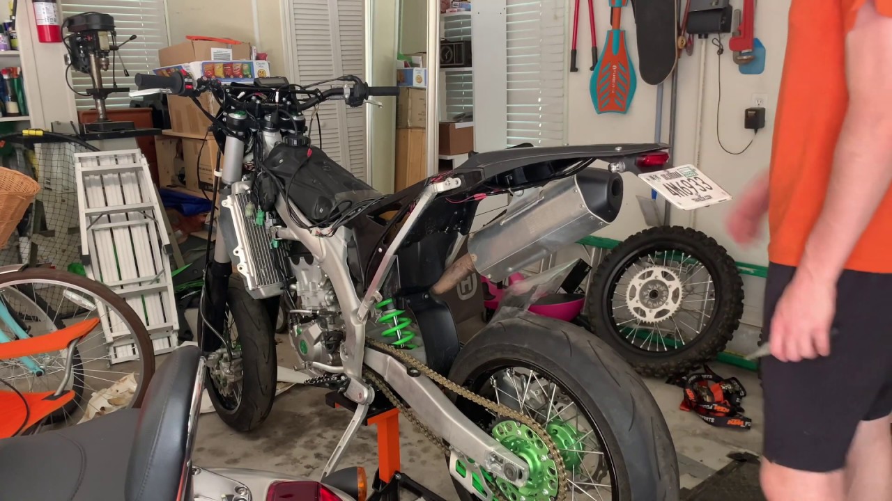 Almost Done With The Supermoto Build! Part 3 - YouTube
