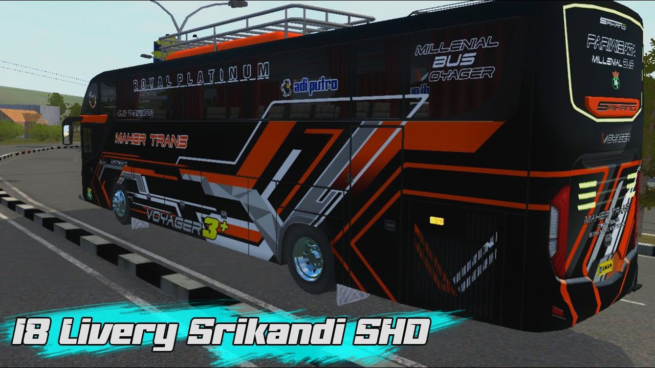 18 Livery Srikandi SHD. Bussid. - YouTube