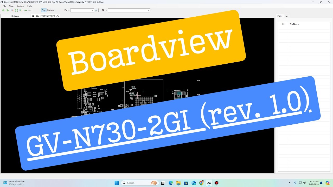 Boardview | Schematic digram | GIGABYTE GT730 | GV-N730-2GI (rev. 1.0 ...