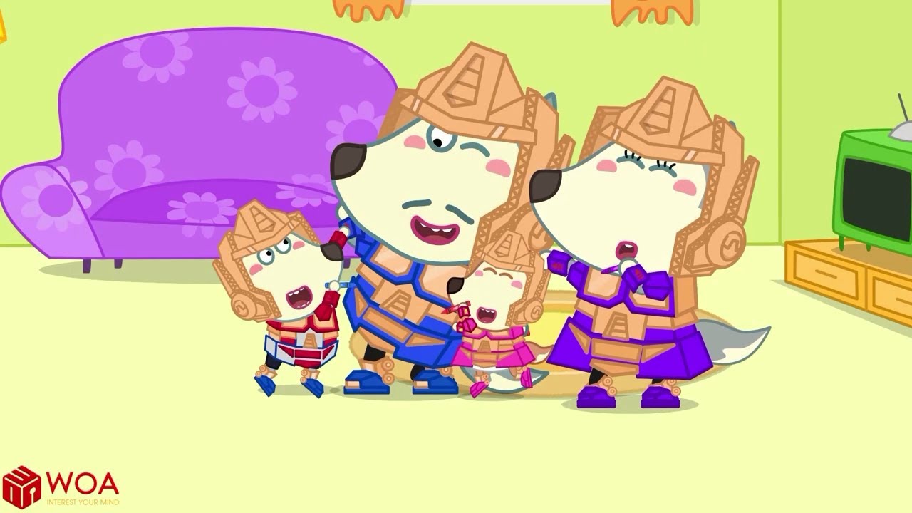 Wolf Family⭐️ New Room for Baby Wolfoo Makes A New Room with Dad ...