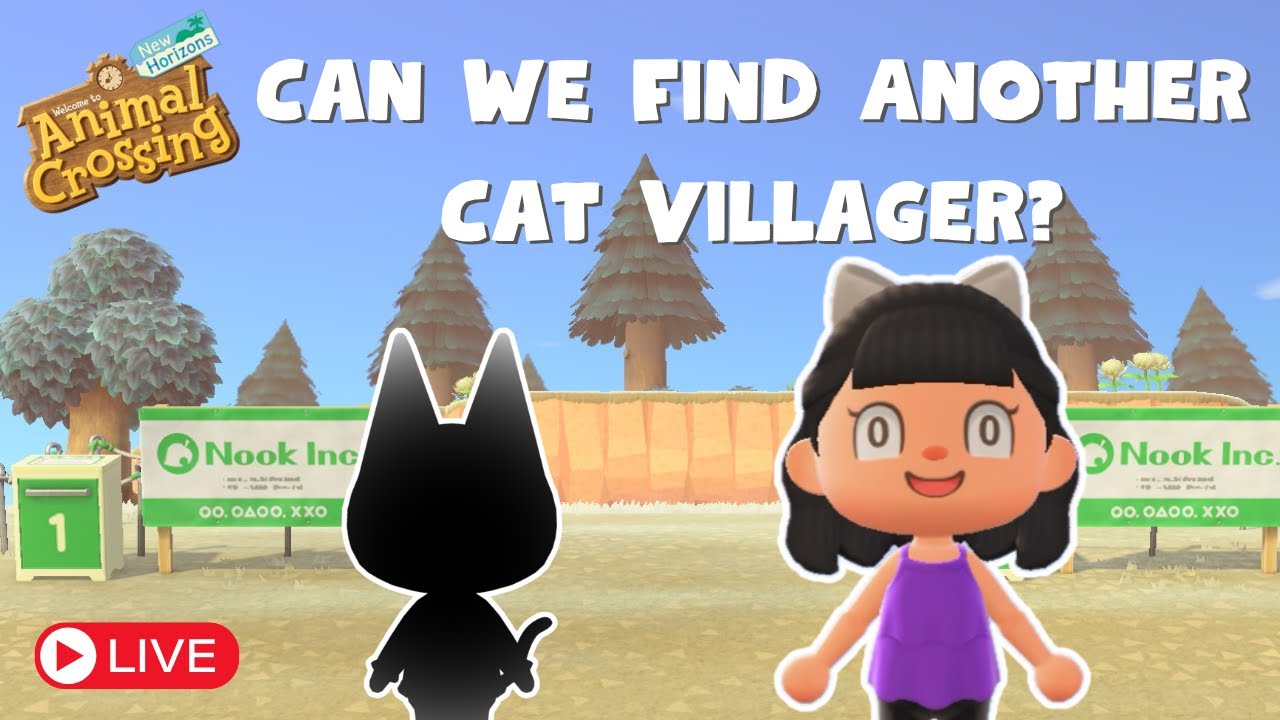 ACNH || On the Hunt for Another Cat Villager on Purradise! - YouTube