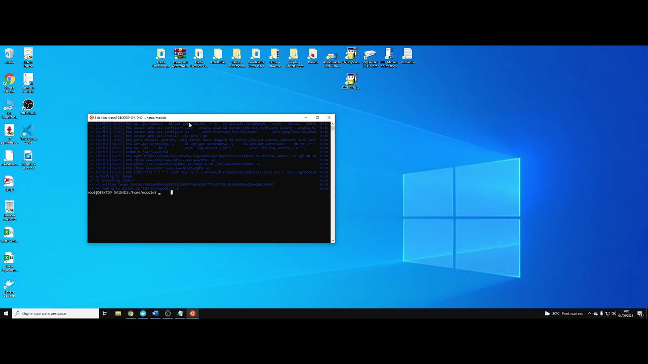 Instalação do Moodle em Container Docker - Passo a Passo - Localhost ...