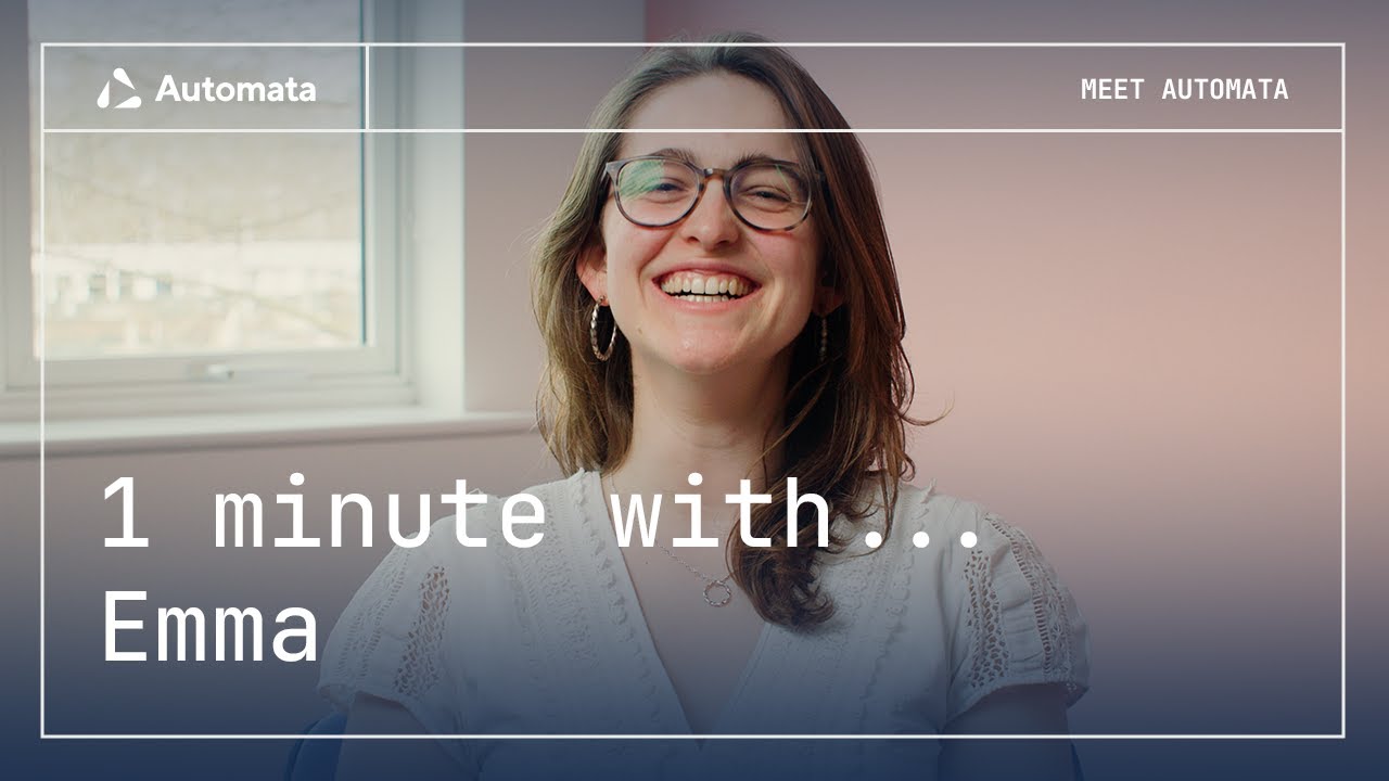 1 minute with Emma, Strategic Partnerships Lead - YouTube