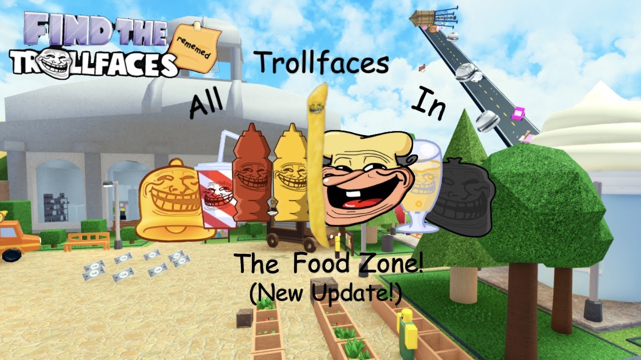 How To Get All Food Zone ( April Fools ) Trollfaces! | FTTF:RM - YouTube
