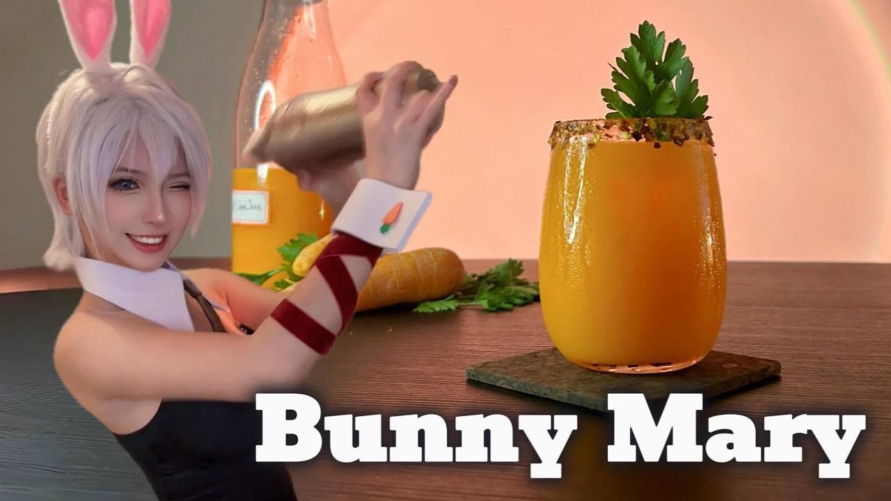 LoL Riven cosplay | 1 MIN cocktail: Bunny Mary - YouTube