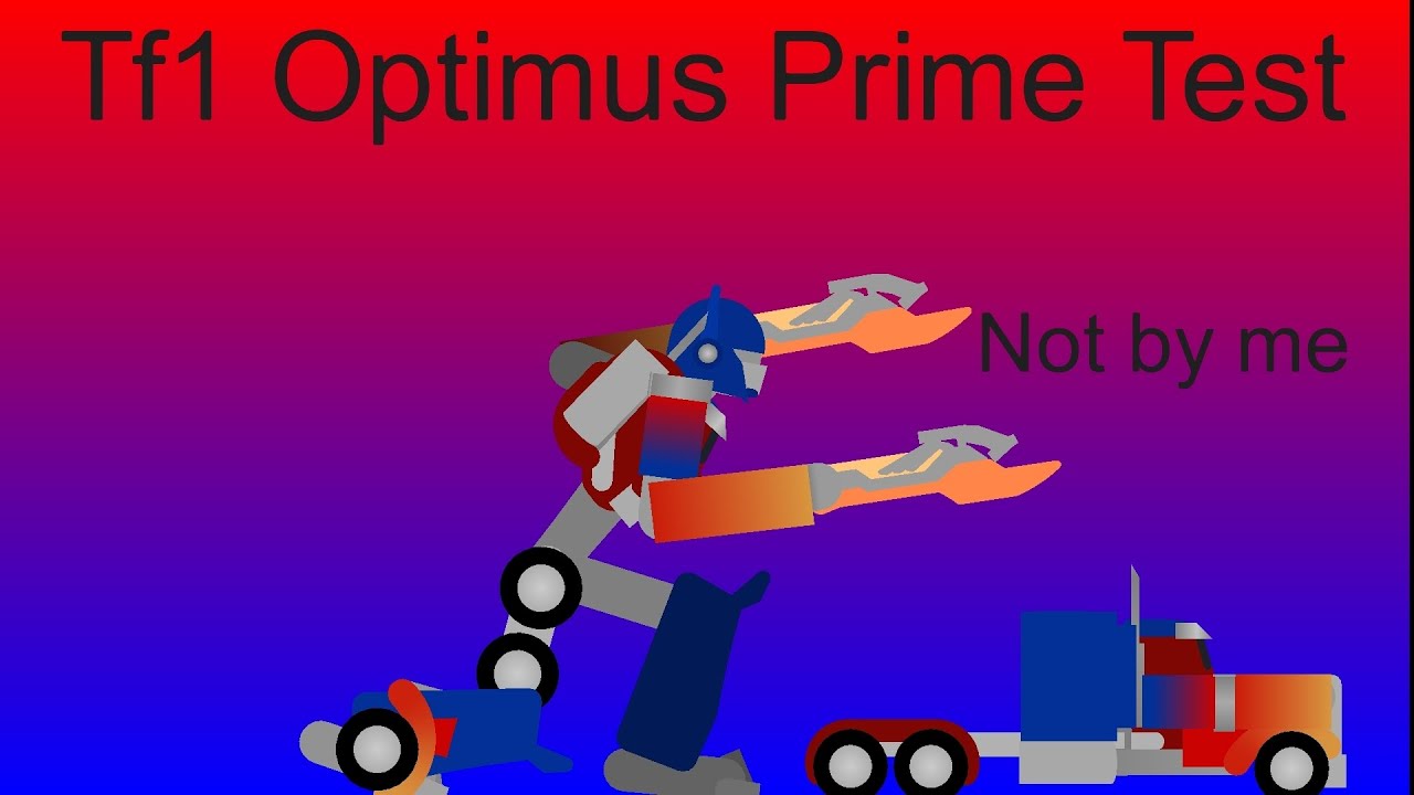 Tf1 Optimus Prime test (El dino mirage tf) - YouTube