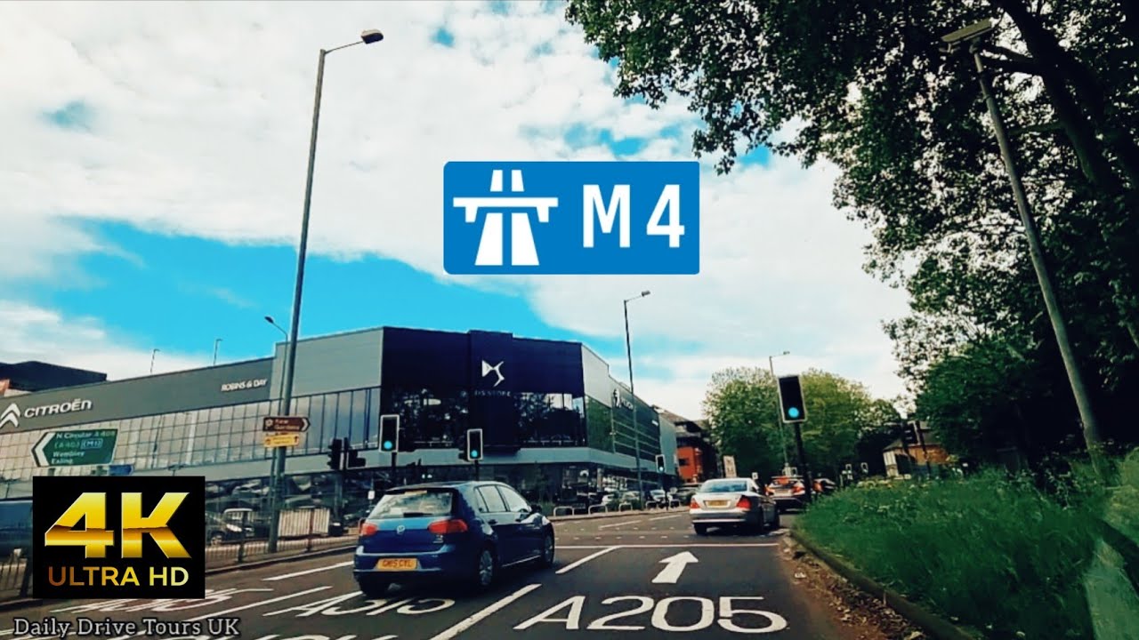 Chiswick Roundabout to M4 | London Driving Tour - 4K - YouTube