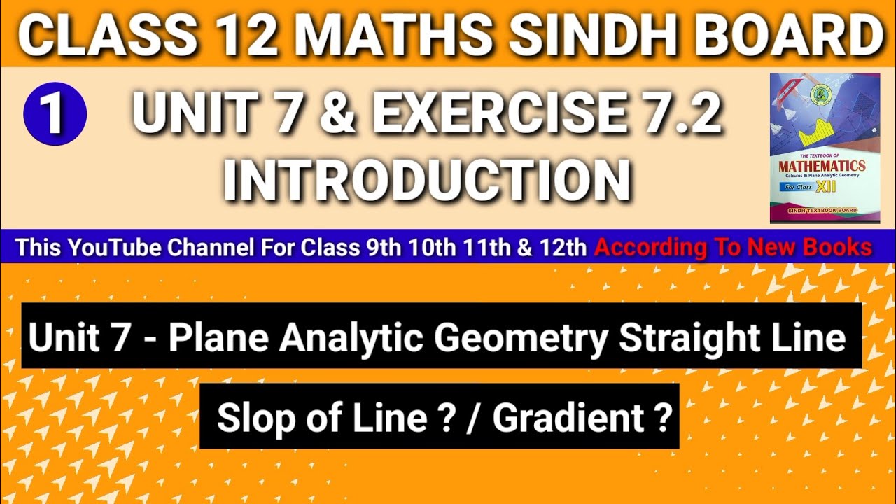 Second Year Maths New Book Sindh Board Unit 7 Exercise 7.2 introduction ...