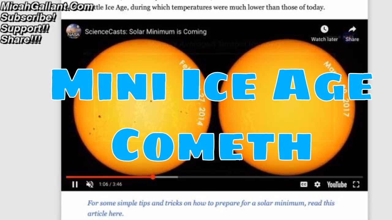 NASA Says MINI ICE AGE COMETH - Greenland and Noahs Flood - YouTube