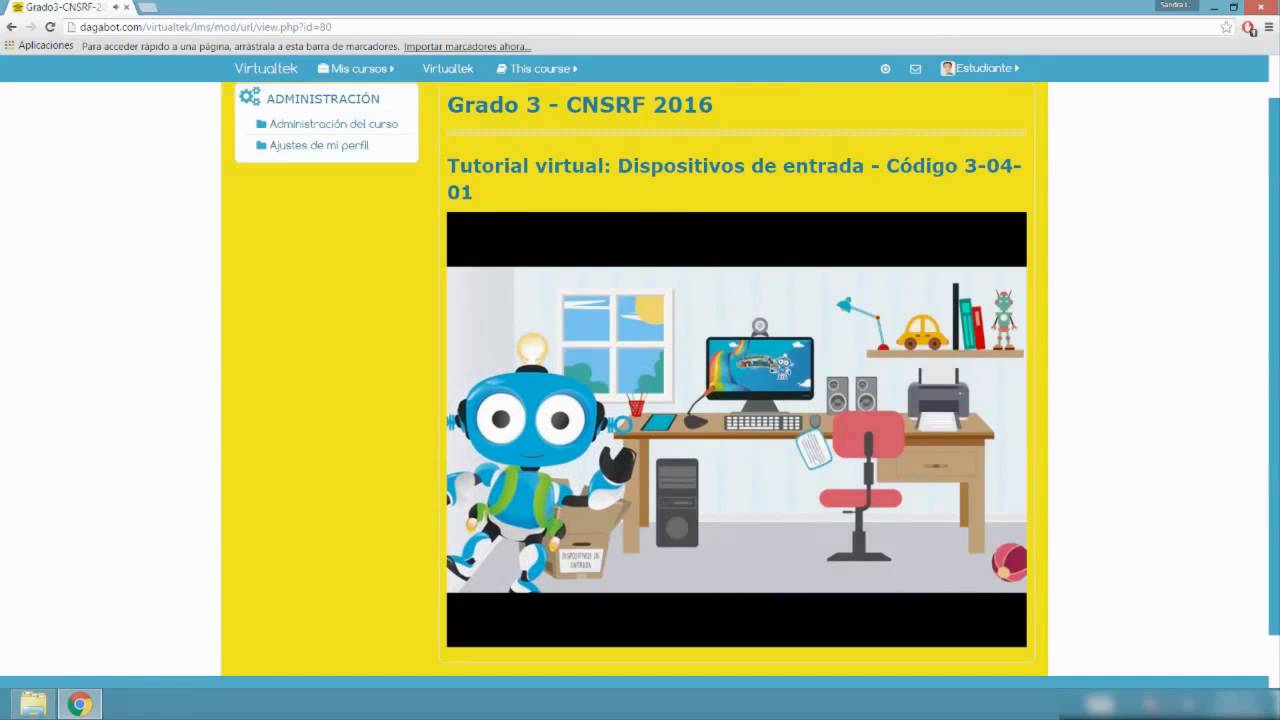 Ingreso al aula de informática, programaciòn y robotica de Virtualtek - YouTube