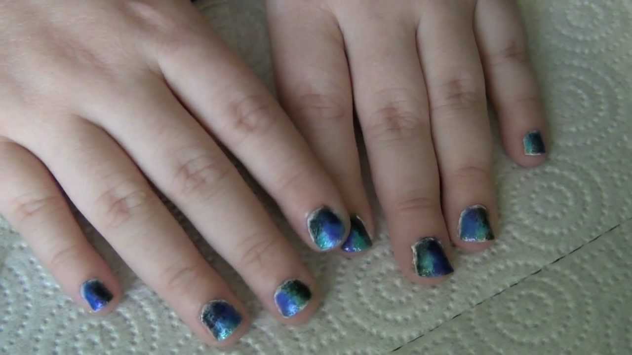 Galaxy Nails Tutorial - YouTube